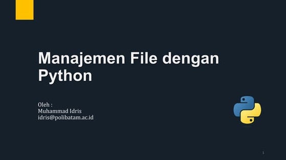 Pengenalan Teknologi Informasi - 7 - File | PPT