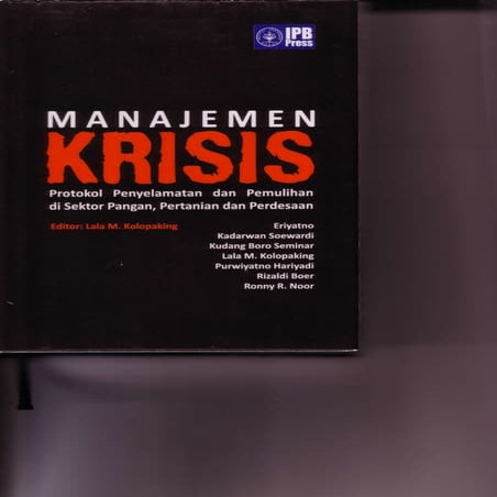 Manajemen Krisis Pdf
