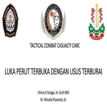 Manajemen luka perut terbuka dengan usus terburai - UDA.pptx