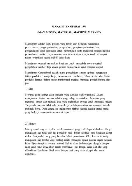 5 m (man, material, method, | PPT