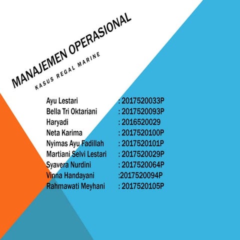 Manajemen operasional ppt | PPTX