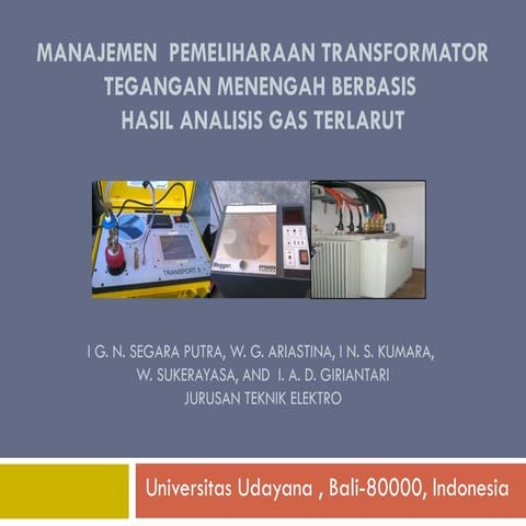 Manajemen Pemeliharaan Transformator Tegangan Menengah Berbasis.ppt
