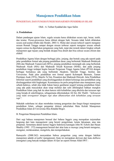 Pengertian metodologi studi islam | DOCX