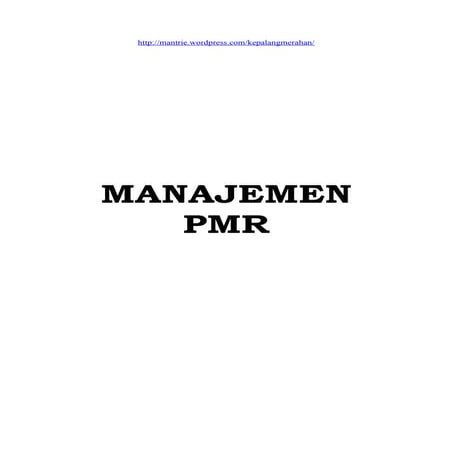 Manajemen pmr | DOC