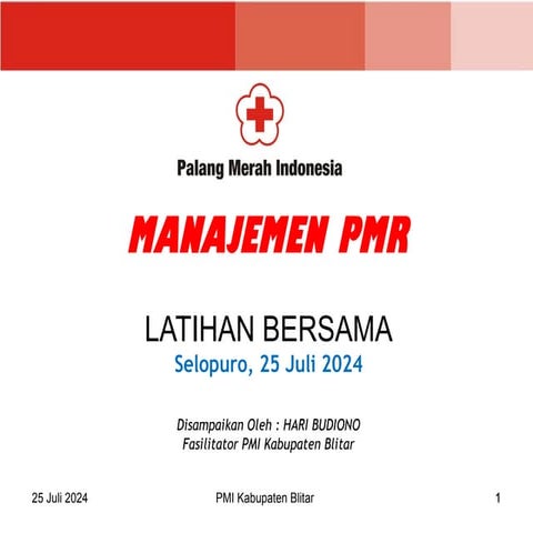Materi Pokok Bahasan Tentang Manajemen PMR | PPT