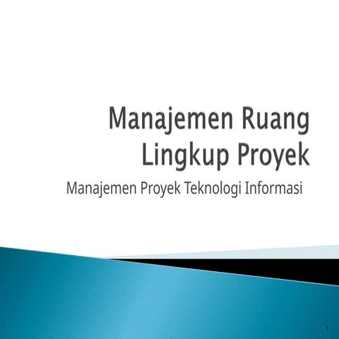 Manajemen Proyek Teknologi Informasi WBS | PPTX