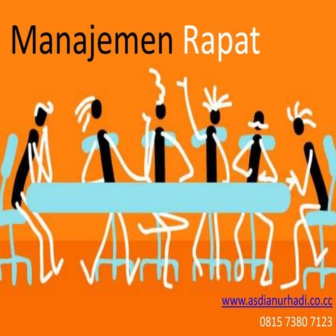 Manajemen rapat | PPTX
