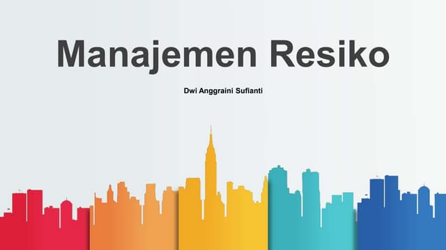 Risk Management Ppt | PPTX