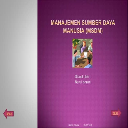 Manajemen sumber daya manusia (msdm) | PPTX