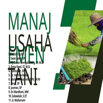 Manajemen usaha tani brigade pangan pertanian | PPTX