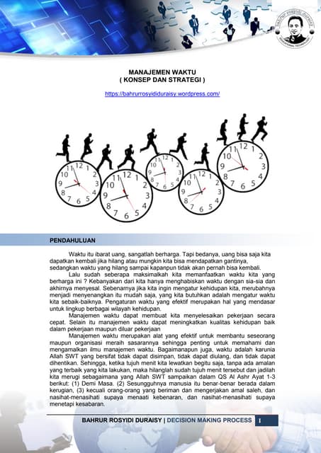 Ppt manajemen waktu 5211100128 | PPTX