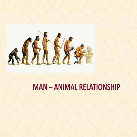 Man animal relationship | PPT