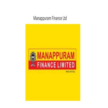 Manappuram finance ltd ppt | PPTX