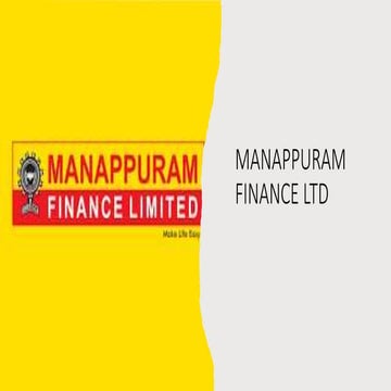 Manappuram Finance Ltd | PPT