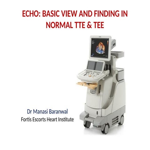 Basics of transoesphageal echocardiography | PPTX