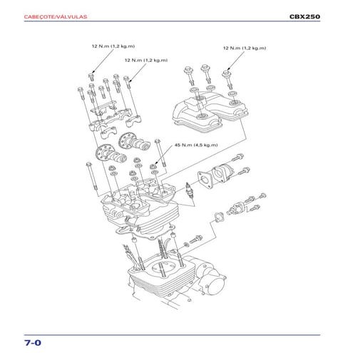 Manual de serviço supl cbx250 | PDF