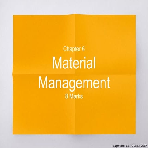 Material Management | PDF