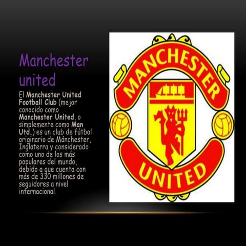 Presentación Manchester United | PPT