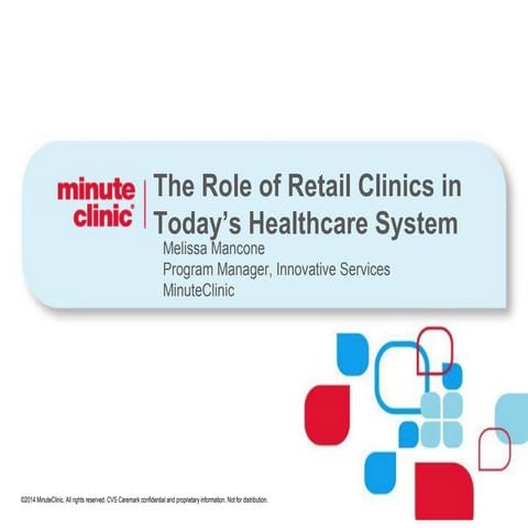 The Role of Retail Clinics in Today’s Healthcare System | PPT