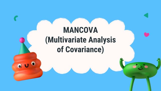 Ancova and Mancova | PPTX