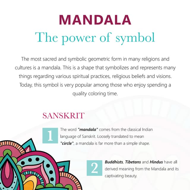 Mandala coloring pages infographic | PDF