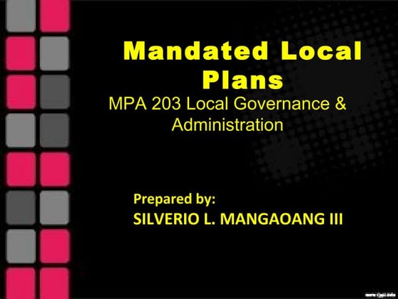 Local Development Planning | PPT