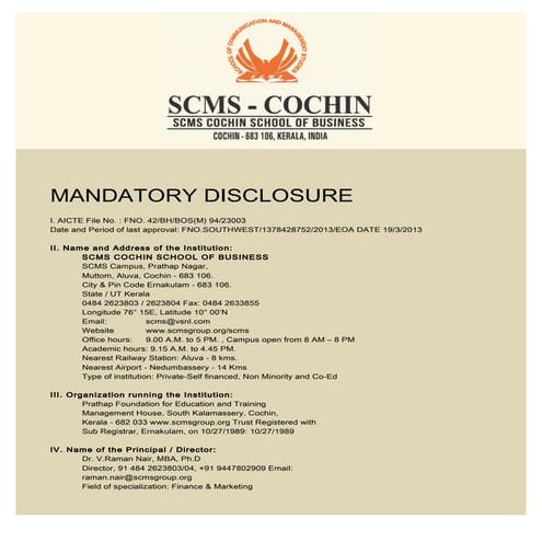 Mandatory disclosure | PDF