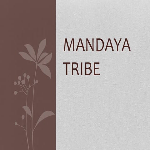 Mandaya Ethnic Tribe | PPT