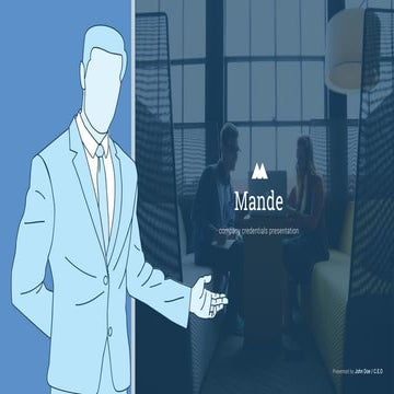 Mande Presentation : Blue Color Theme | PDF