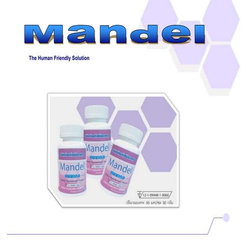 เสริมอาหารเพื่อสุขภาพจากเอนไซม์ Mandel | PPTX