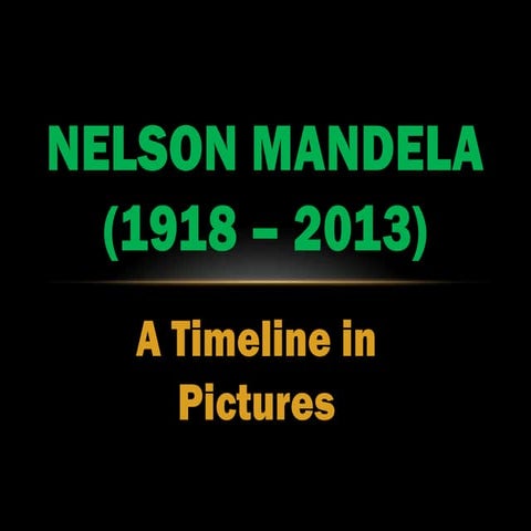 Nelson Mandela 1918-2013: A Biographical Timeline in Text and Pictures ...