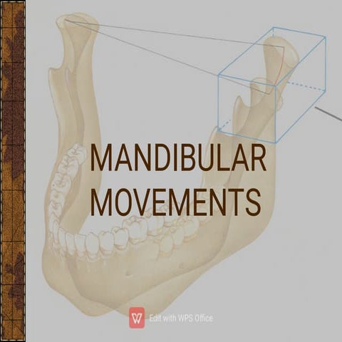 MANDIBULAR MOVEMENTS-2.pdf complete denture *********** | PPT
