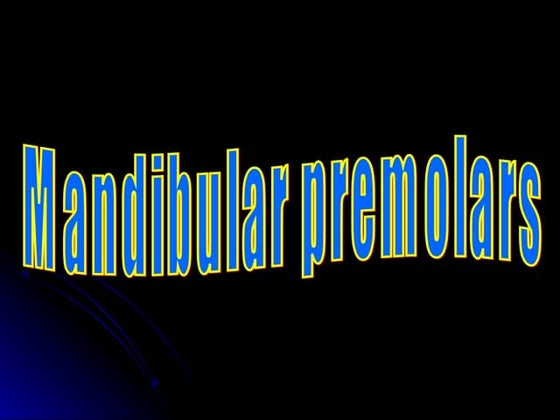 Permanent Maxillary 1st premolar | PPT