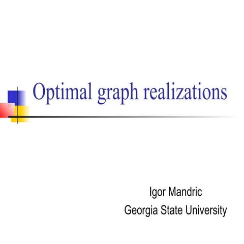 optimal graph realization | PPT