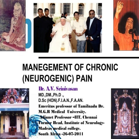 Manegement of chronic neurogenic pain | PPT | Physical Therapy | Wellness