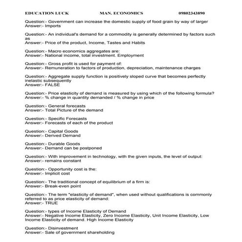 Solved NMIMS Assignments April 2024-Manegerial-Economics | PDF