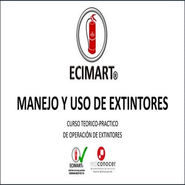 Manejo y uso de extintores de forma segura | PDF