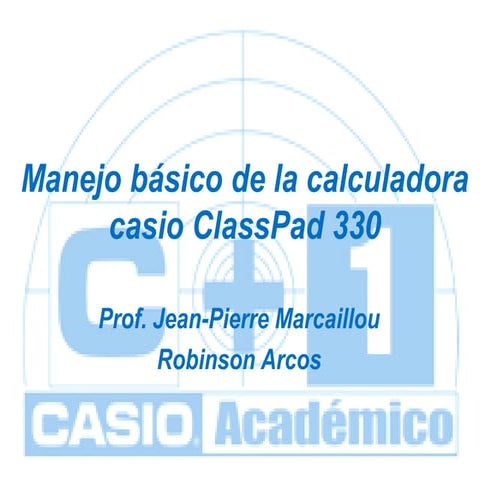Manejo basico classpad | PDF