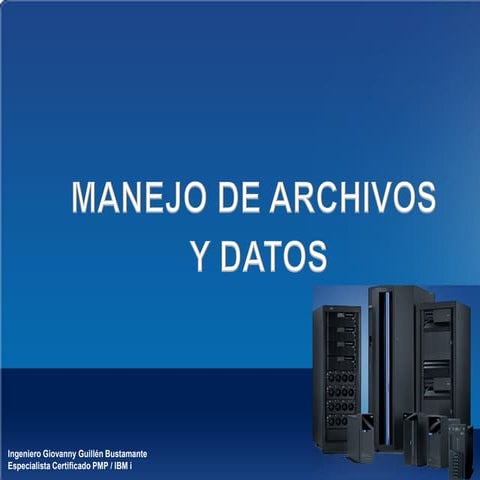 IBM i - Manejo de archivos y datos | PDF