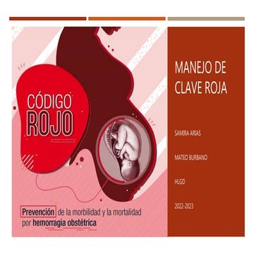 Código Rojo MINSAL El salvador- ginecología | PPTX