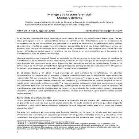 La transferencia. El sujeto supuesto al saber-1.pdf