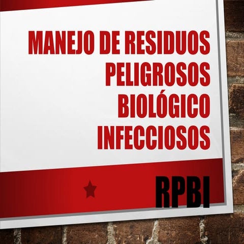 Manejo del RPBI | PPT