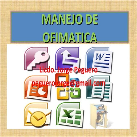 Manejo de ofimatica | PPT | Computing | Technology & Computing