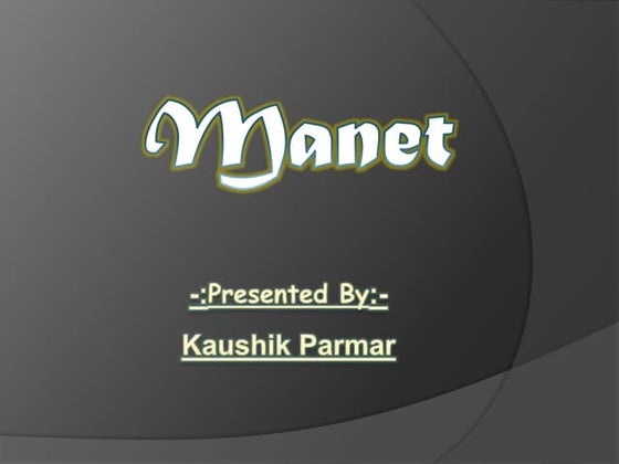MANET | PPT