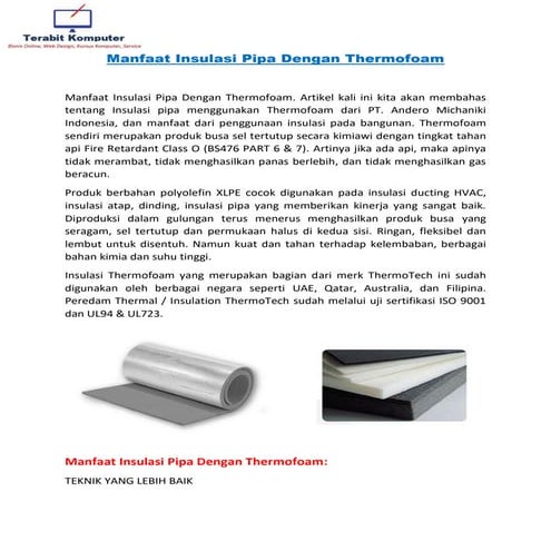 Manfaat Insulasi Pipa dengan Thermofoam.pdf