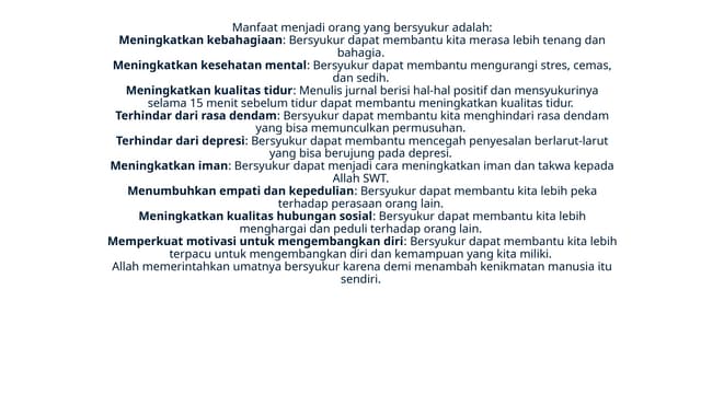 1. dahsyatnya-keutamaan-bersyukur | PPTX