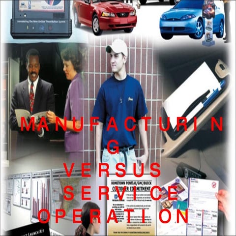 Manufacturing operations and service operations | PDF