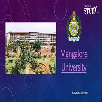 Mangalore University Admissions | PPT