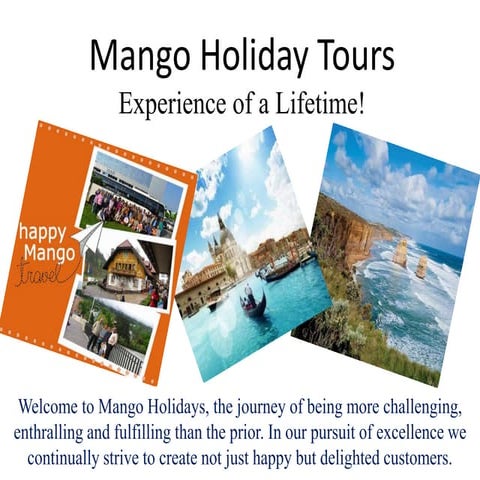 Mango holiday tours and travels | PPT
