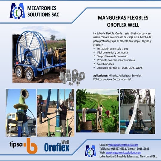 MANGUERAS FLEXIBLES - OROFLEX WELL | PDF